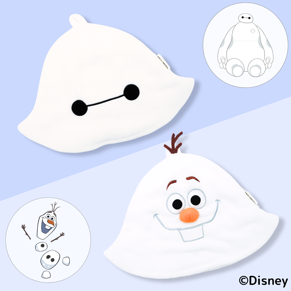 サウナハット（ベイマックス/オラフ） ディズニーデザイン - ME TIME – HUNET MALL